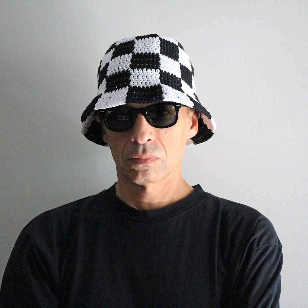 Checkered Bucket Hat, Y2k Hat Men, Streetwear Style, Fashion Bucket Hat ...