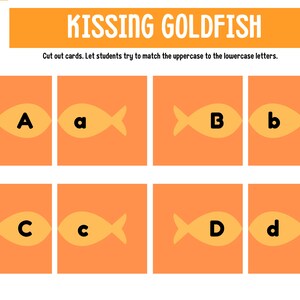 Colored Goldfish Preschool Printable Activities - Etsy