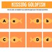 Colored Goldfish Preschool Printable Activities - Etsy