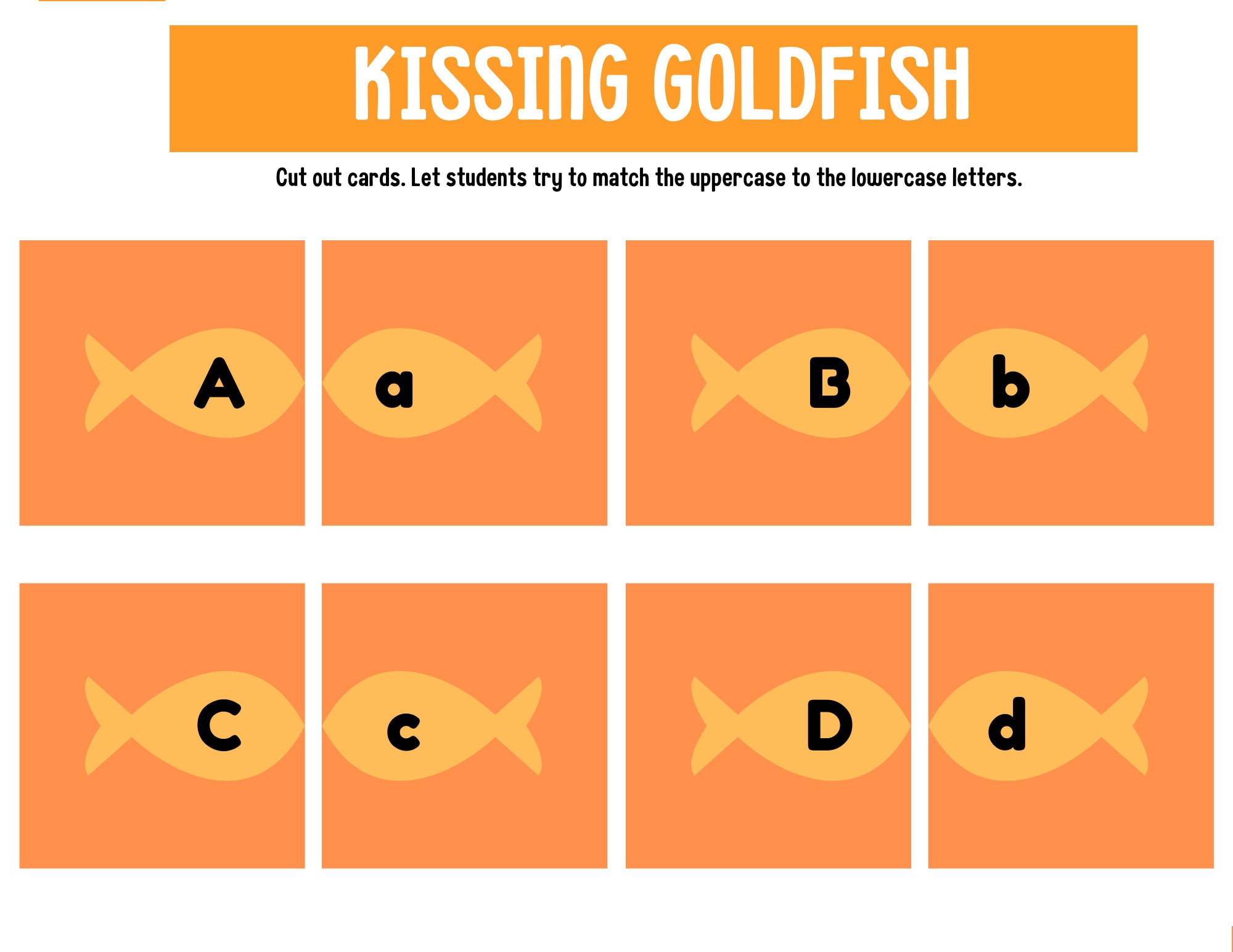 Colored Goldfish Preschool Printable Activities - Etsy