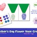 Mother's Day Printable Flower Vase Craft - Etsy