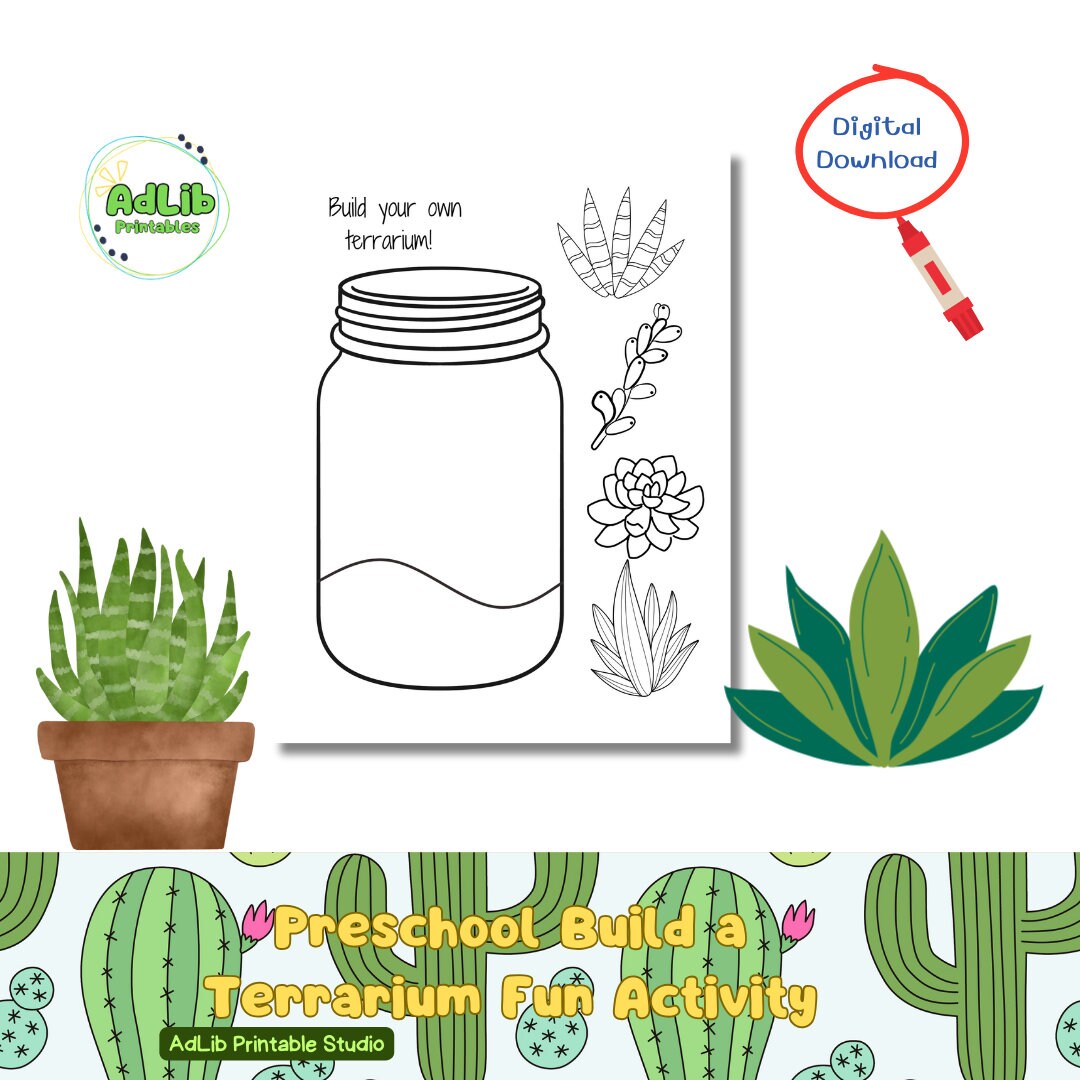 Preschool Build Your Own Terrarium Craft - Etsy
