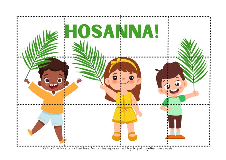 Palm Sunday Printable Pack for Preschool & Kindergarten - Etsy