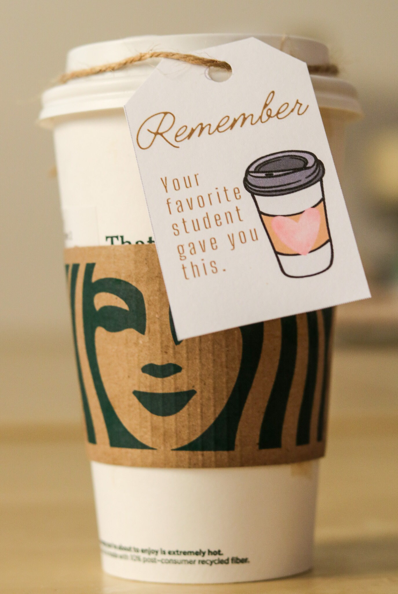 Teacher Appreciation Gift Tags for Coffee Gift - Etsy