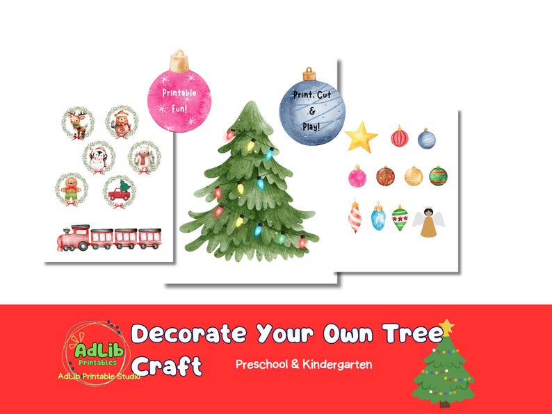Decorate Your Own Christmas Tree Craft - Etsy