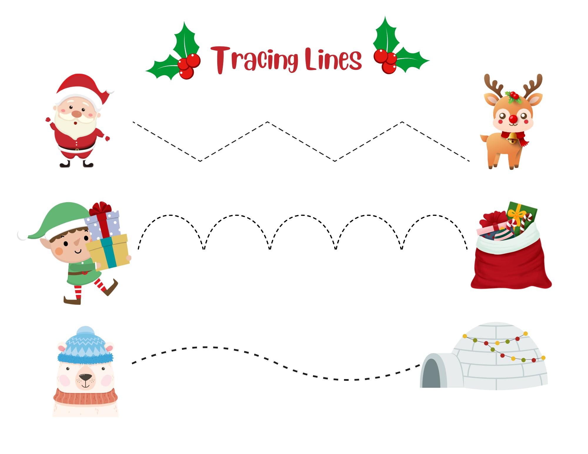 Christmas Themed Fine Motor Skills Practice - Etsy