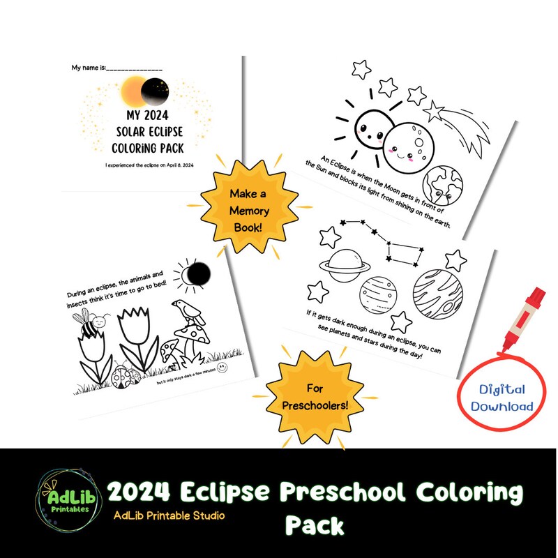 Solar Eclipse 2024 - Etsy