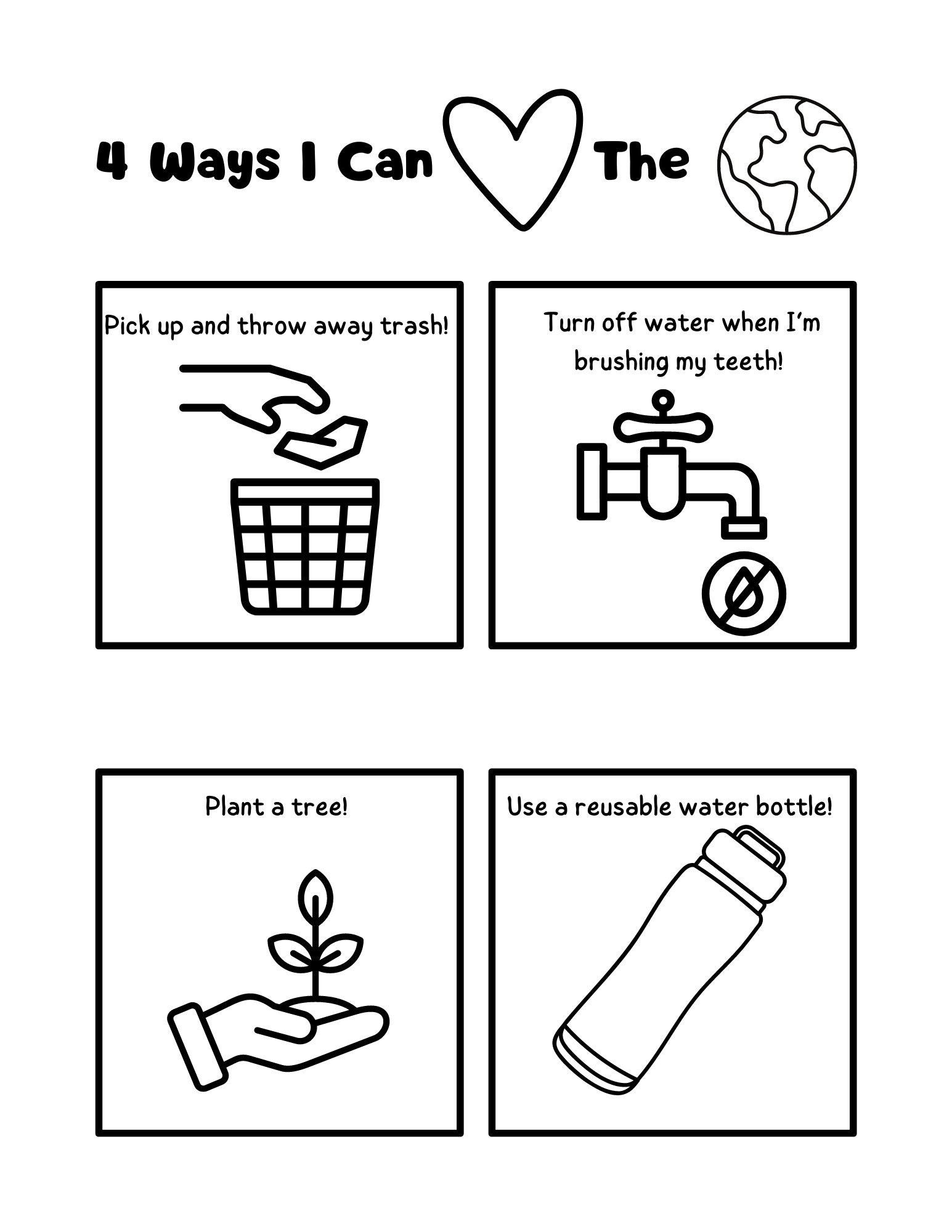 Preschool Earth Day Printable Pack - Etsy