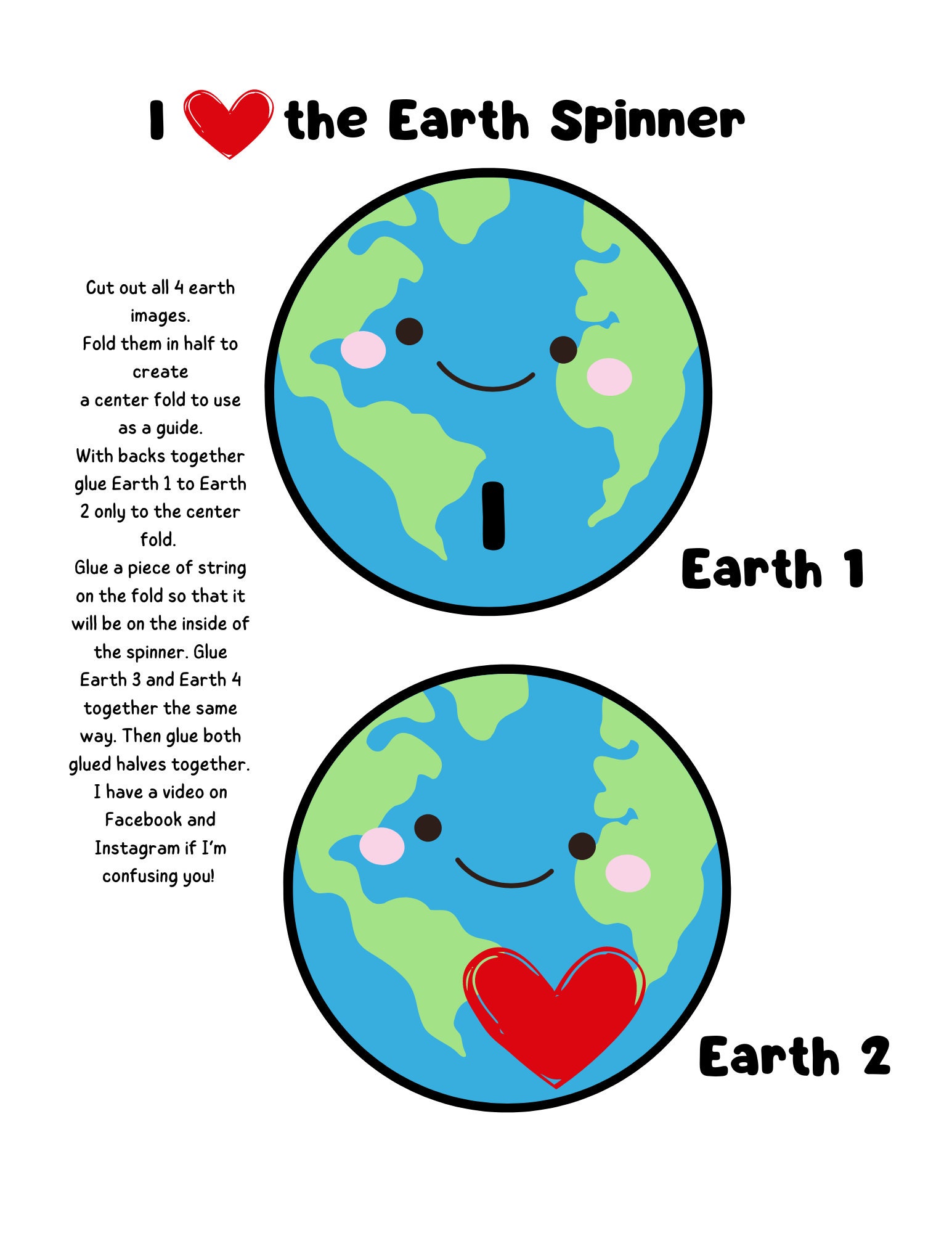 Preschool Earth Day Printable Pack - Etsy