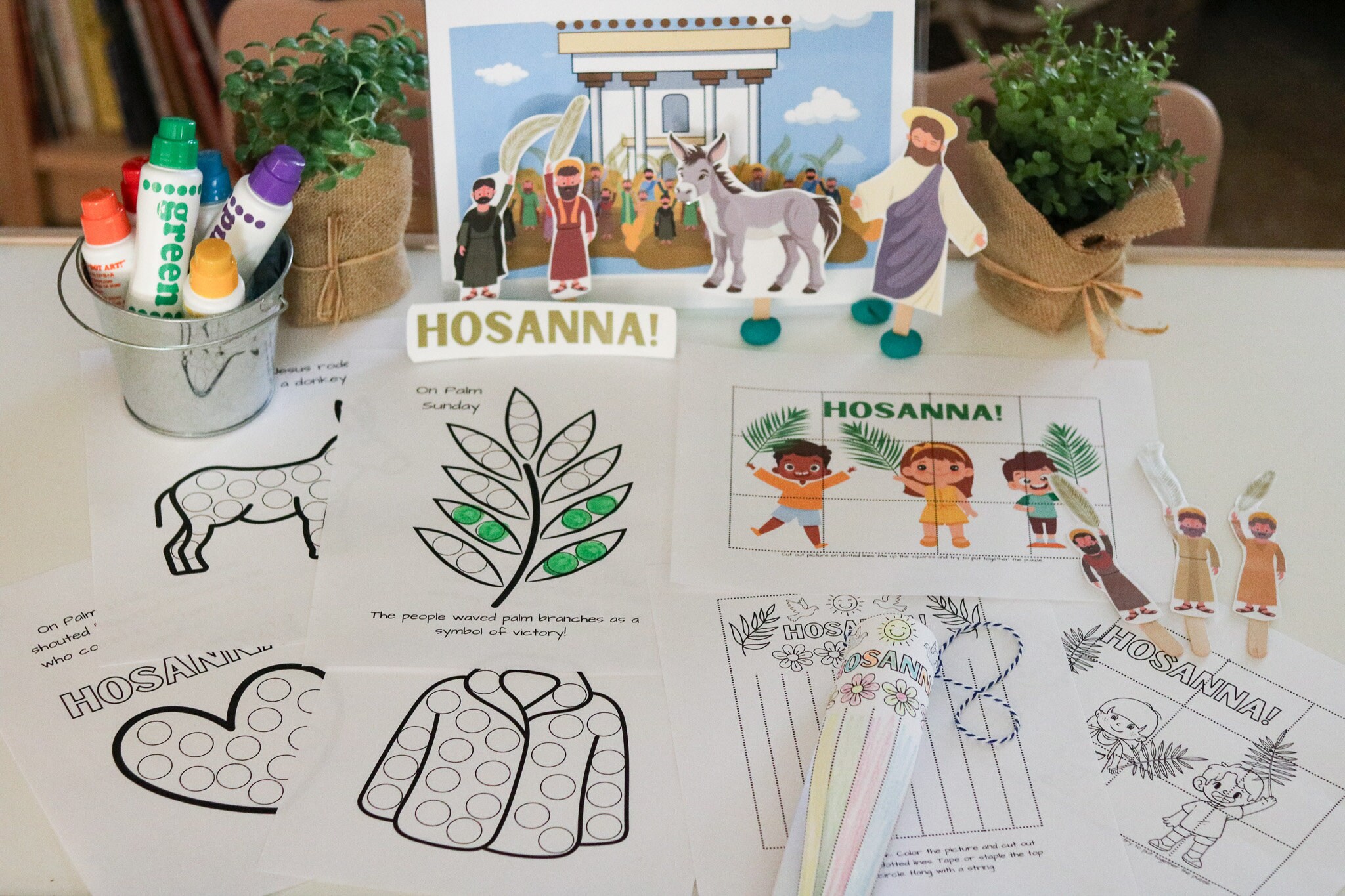 Palm Sunday Printable Pack for Preschool & Kindergarten - Etsy