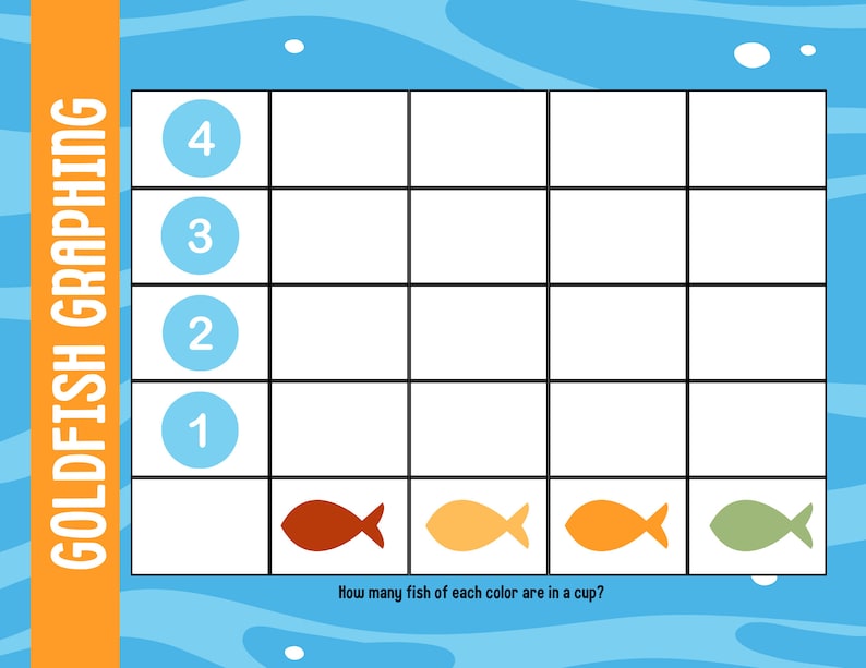 Colored Goldfish Preschool Printable Activities - Etsy