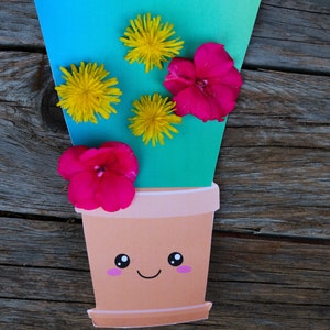 Mother's Day Printable Flower Vase Craft - Etsy