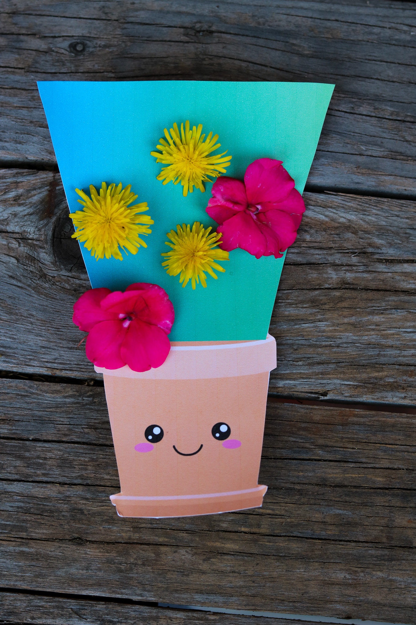 Mother's Day Printable Flower Vase Craft - Etsy