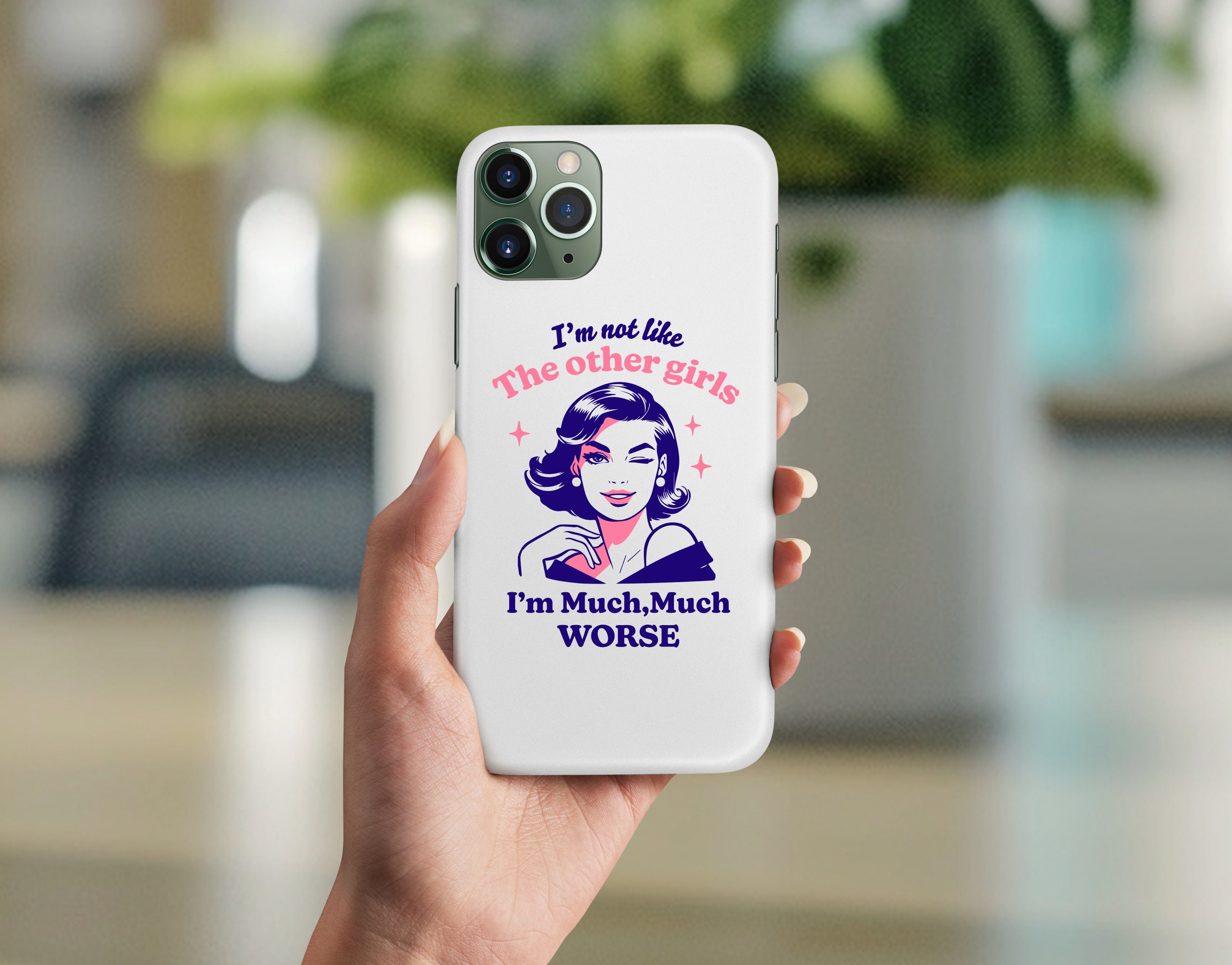 Trendy Retro Woman Art Design, Not Like Other Girls SVG PNG - Etsy