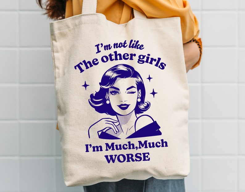 Trendy Retro Woman Art Design, Not Like Other Girls SVG PNG - Etsy