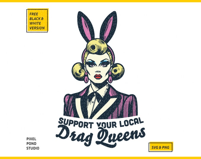Disco Drag Queen: Country Western Inspired Art PNG SVG (digital ...