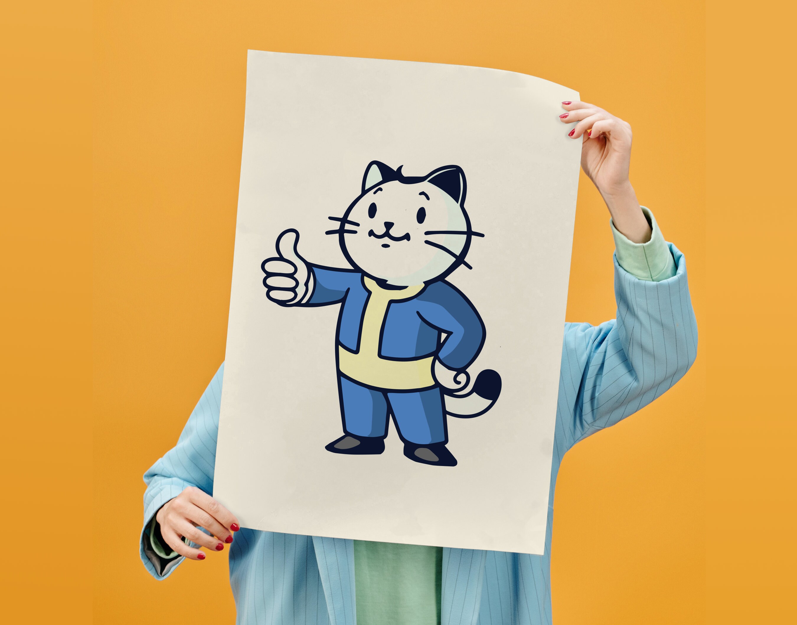 Fallout Vault Boy SVG Game Themed Svg, Fallout Svg, Vault Boy Svg, Cat ...