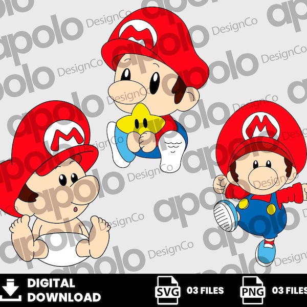 Mario Svg - Etsy