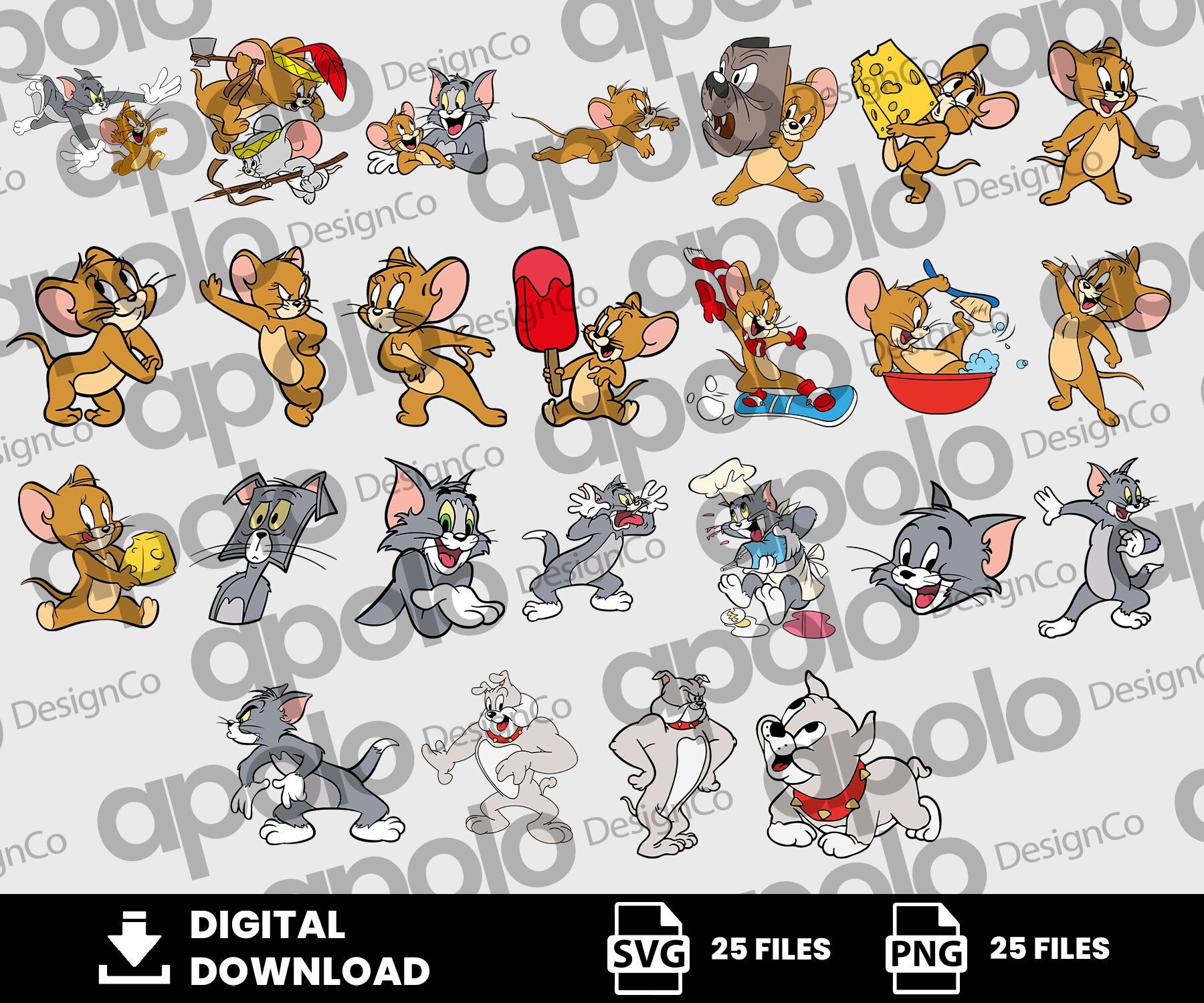 Clipart, Children Svg, Cat Svg, Mouse Svg, Digital Download, PNG, SVG ...