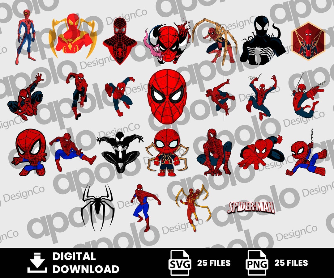 Clipart, Superhero Svg, Spiderman Svg, Peter Parker Svg, Spider Svg ...