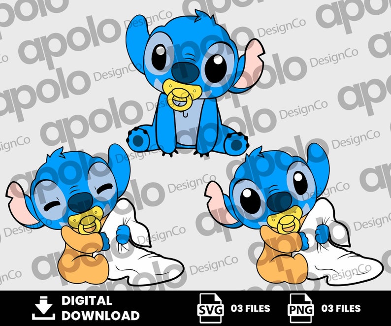 Clipart, Baby Shower, Baby Stitch Svg, Baby Stitch, Baby, Boy Svg, Blue ...
