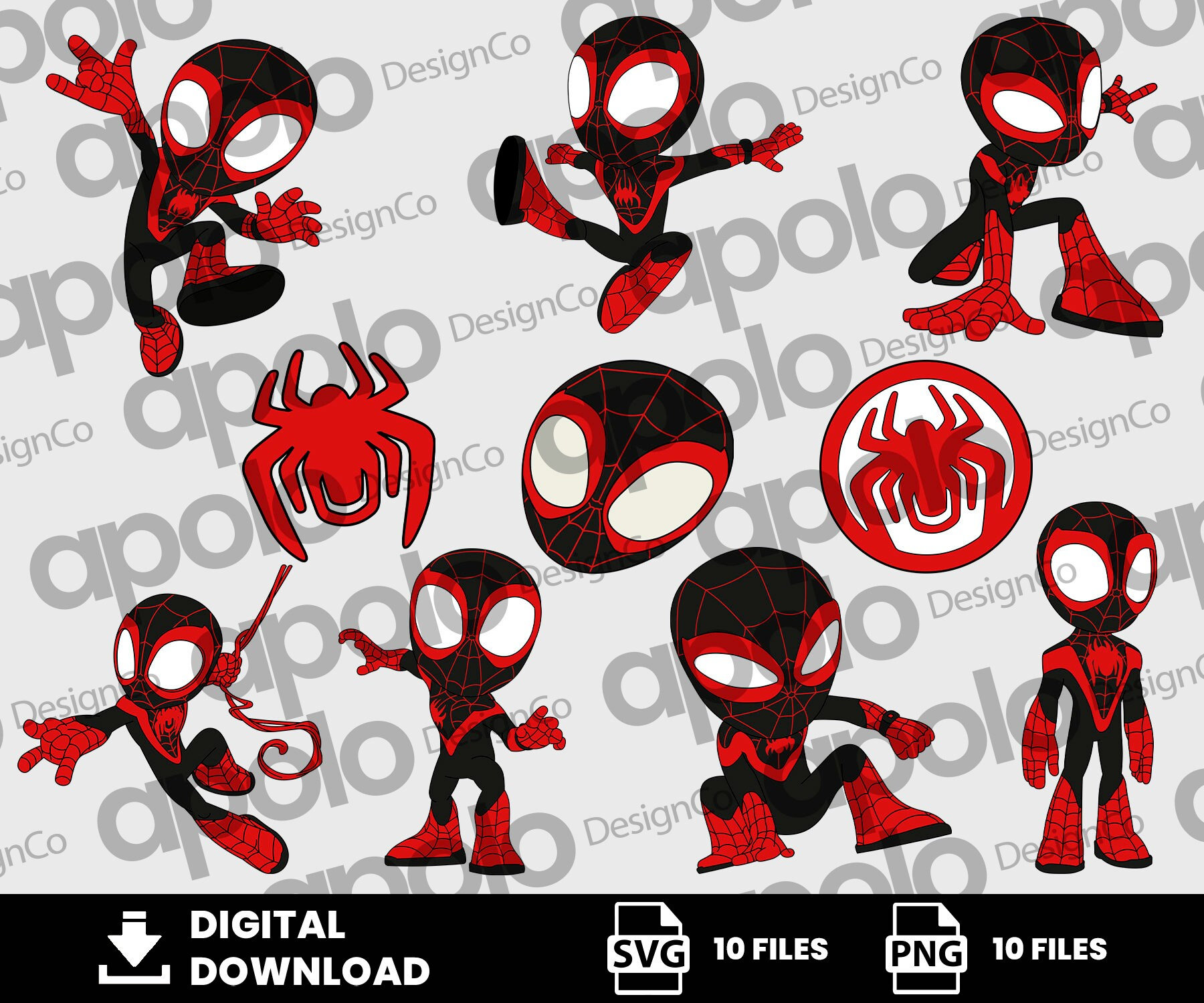 Clipart, Spidey and His Amazing Friends, Spin, Miles Morales, Spidey ...