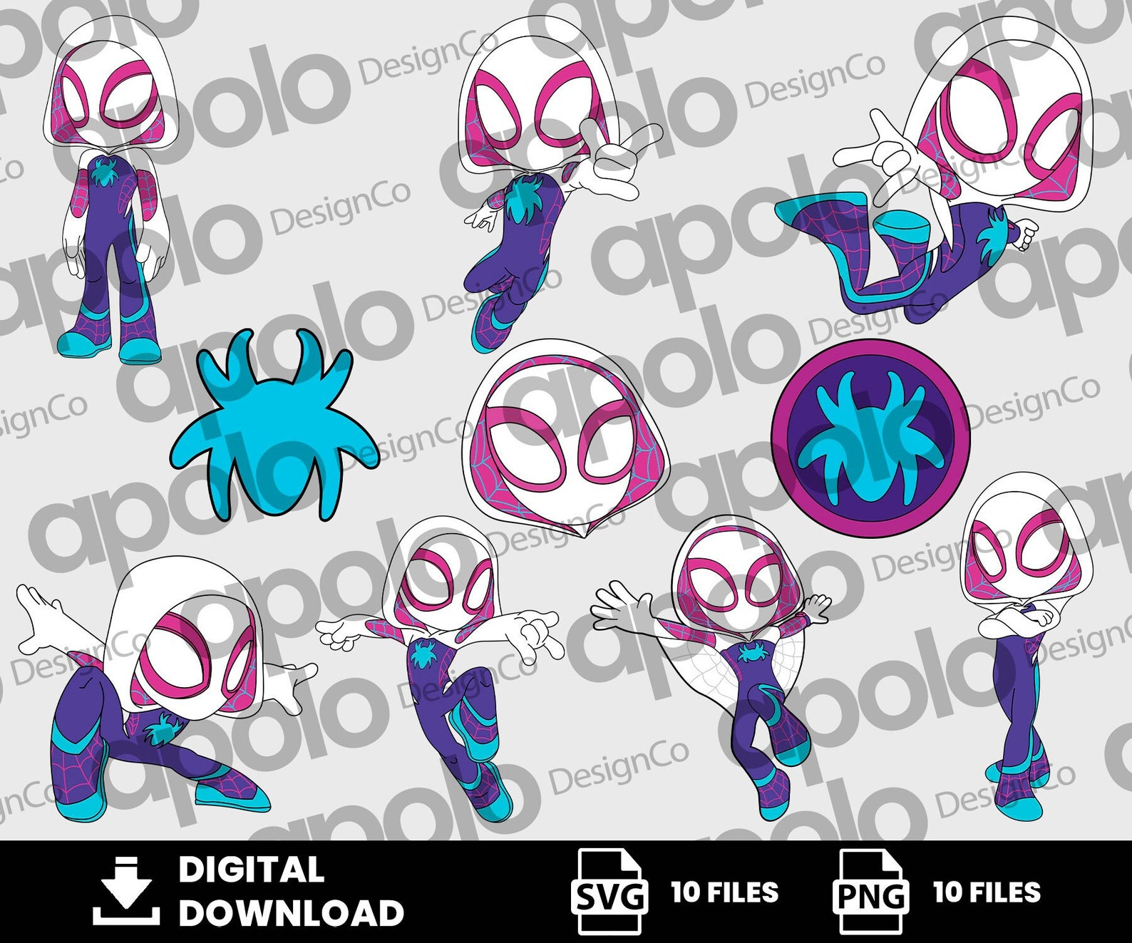 Clipart, Spidey and His Amazing Friends, Ghost Spider, Spider Gwen ...