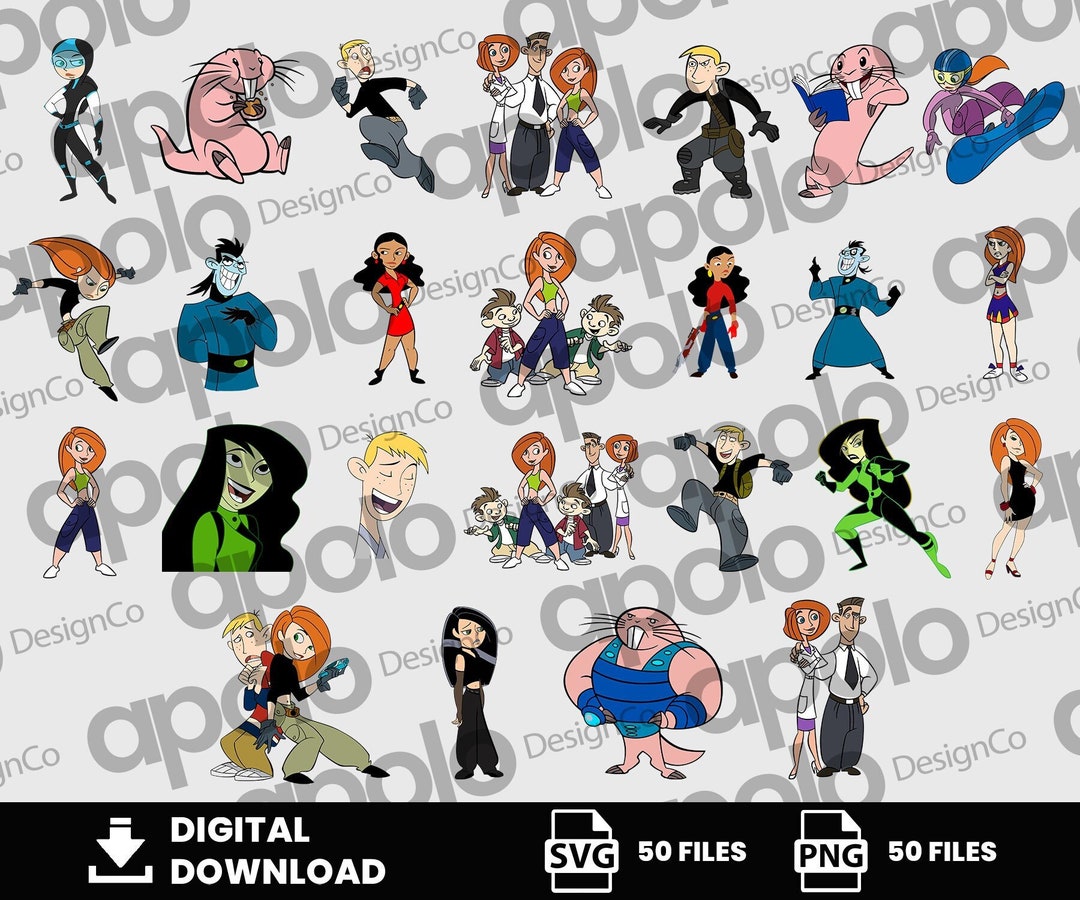 Clipart, Kim Possible Svg, Children Svg, Love Svg, Digital Download ...