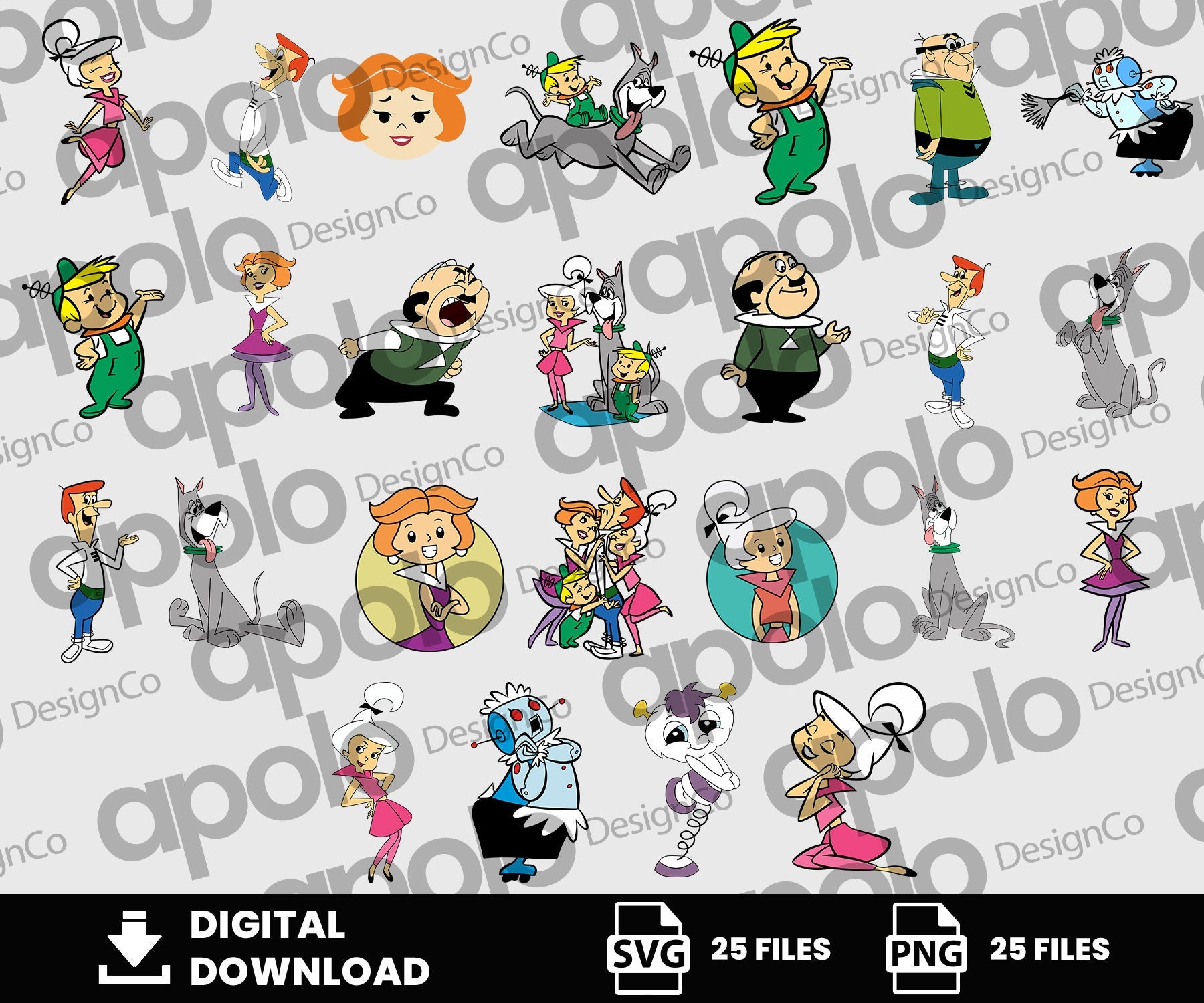 Clipart, the Jetsons Svg, Children Svg, Cartoons Svg, Digital Download ...
