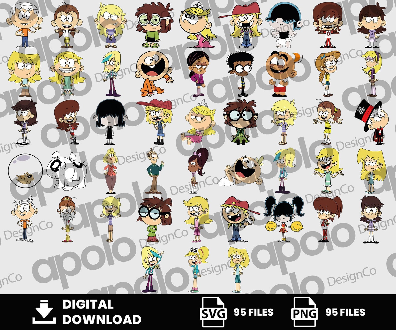Clipart, the Loud House Svg, Children Svg, Digital Download, PNG, SVG ...