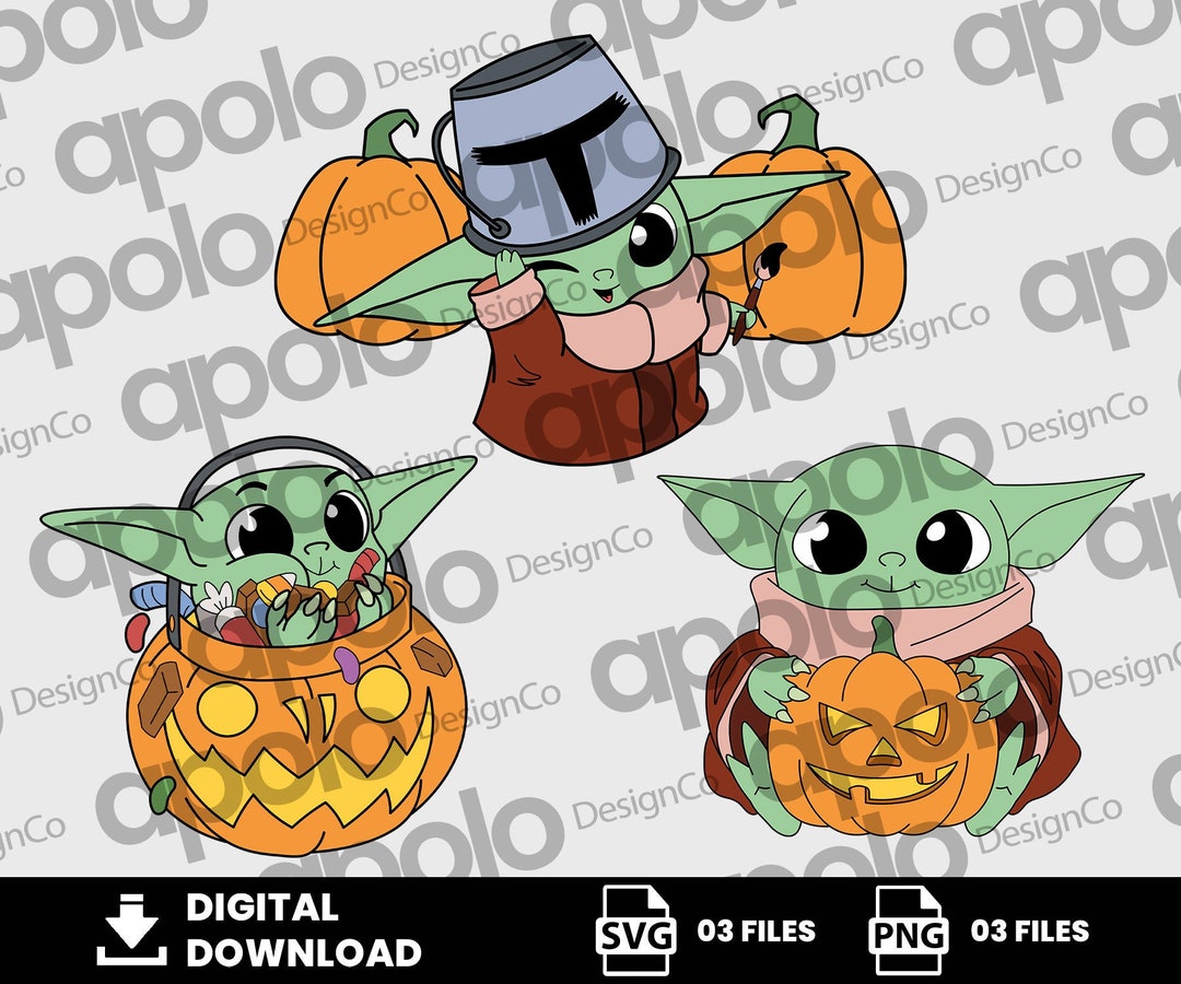 Clipart, Halloween Grogu Svg, Baby Yoda Svg, Baby Grogu Svg, Halloween ...