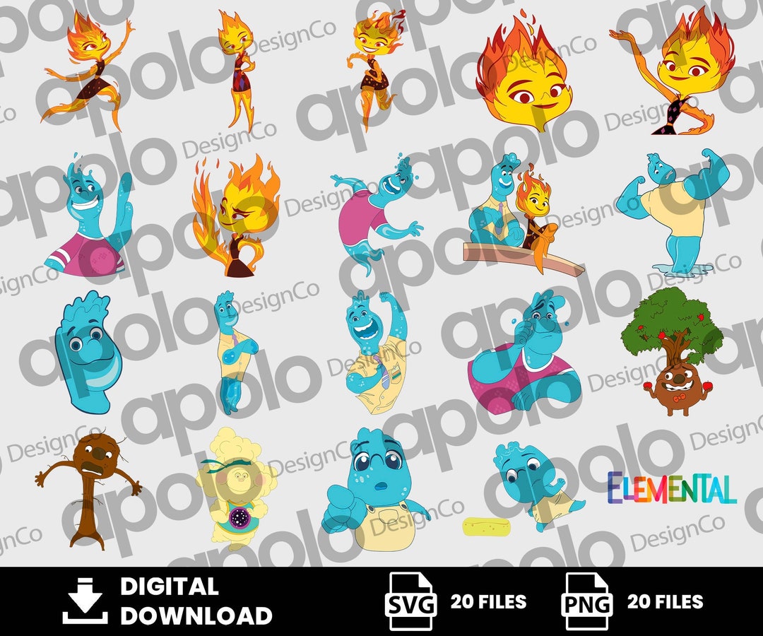 Clipart, Elemental Svg, Ember Svg, Wade Svg, Love Svg, Elements Svg ...