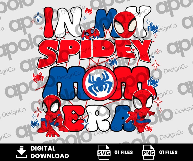Clipart, in My Spidey Mom Era Svg, Spidey Svg, Spider Man Svg, Peter ...