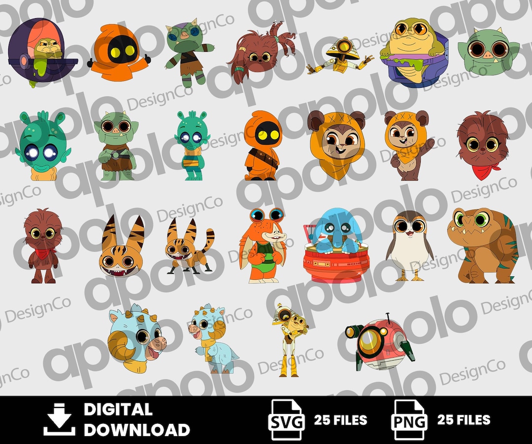 Clipart, Baby Shower, Galactic Pals Svg, Star Wars Baby, Baby Boy Svg ...