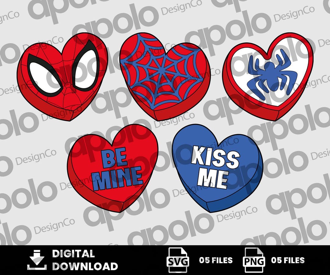Clipart, Valentine's Day Svg, Spidey and His Amazing Friends Sweetheart ...