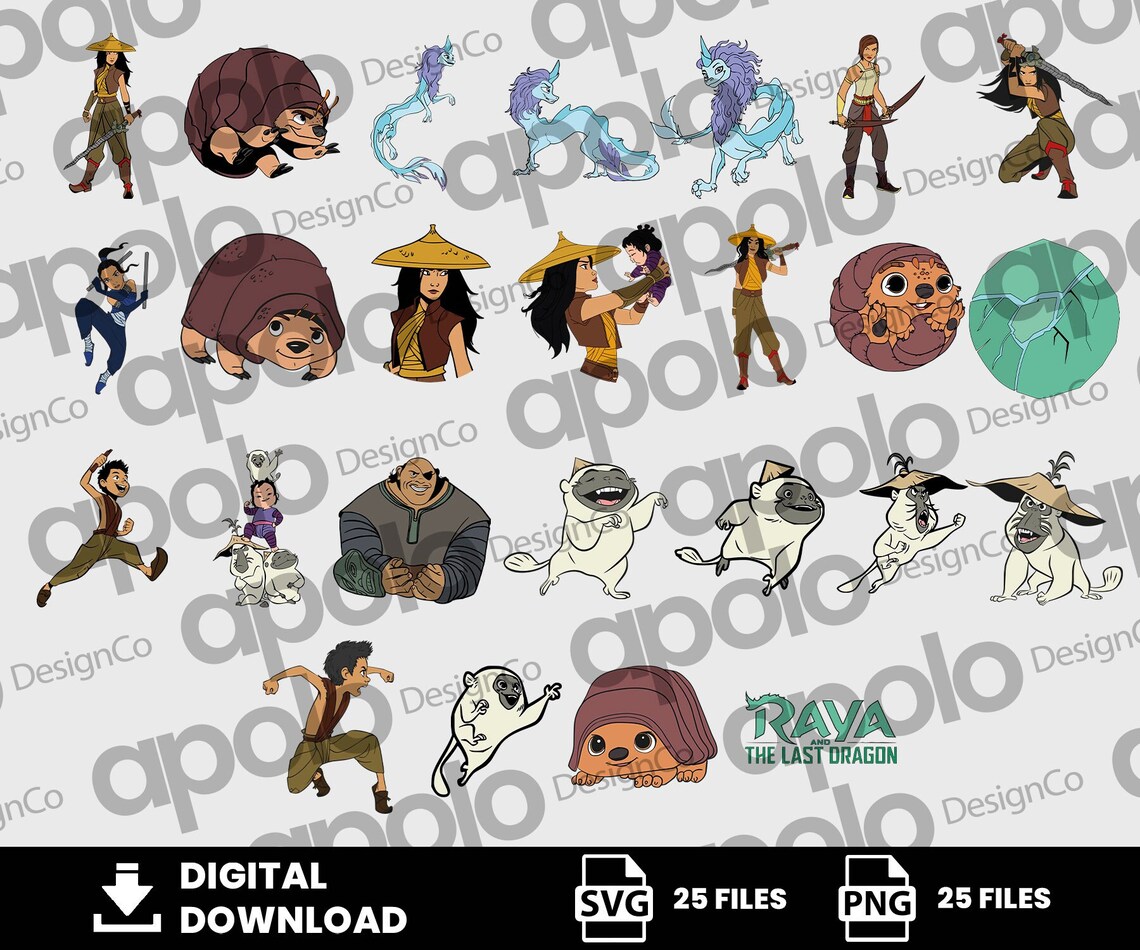 Clipart, Princess Svg, Raya and the Last Dragon Svg, Raya Svg, Sisu Svg ...