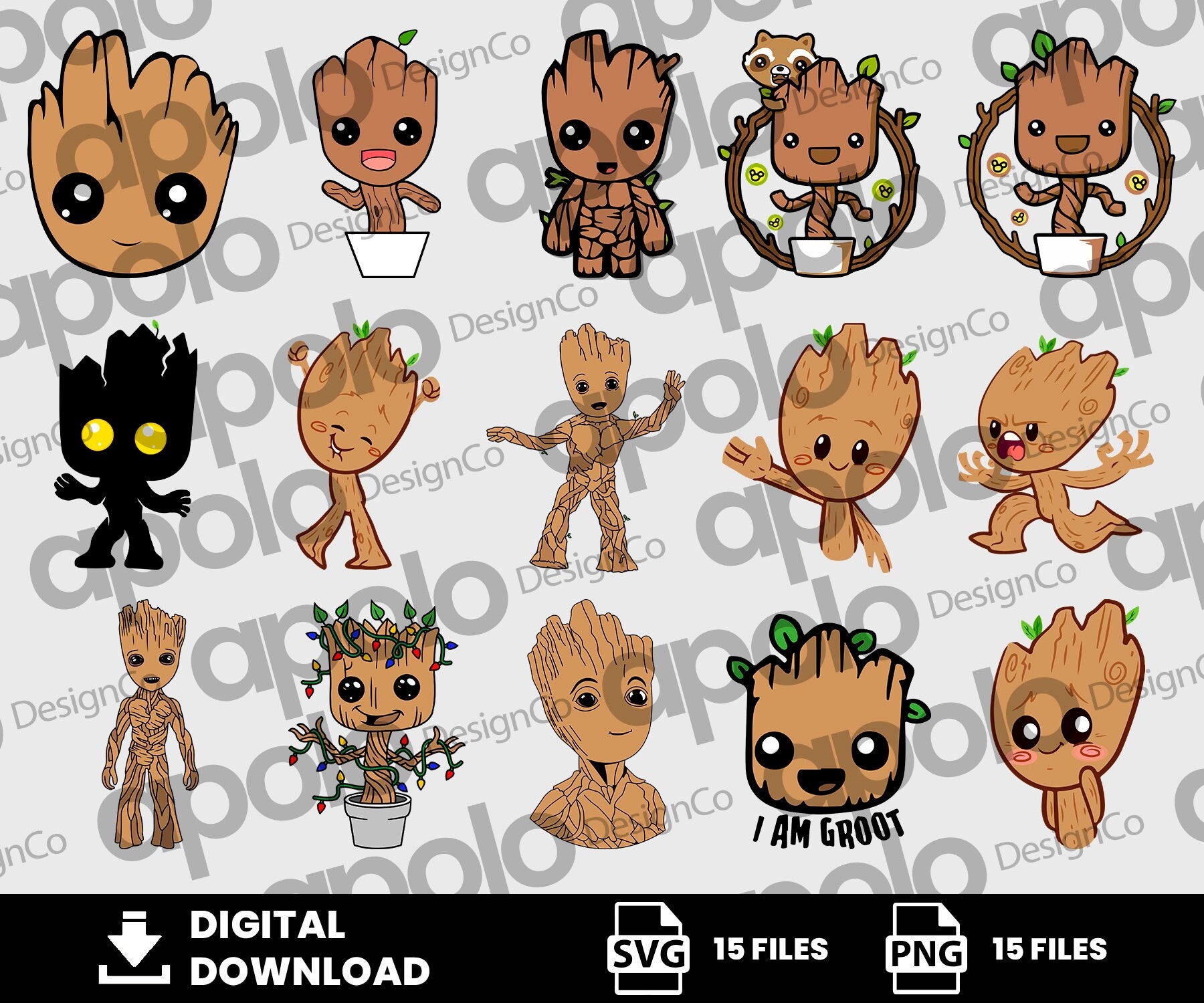 Clipart, Superhero Svg, I Am Groot Svg, Groot Svg, Heroes Svg, Avengers ...