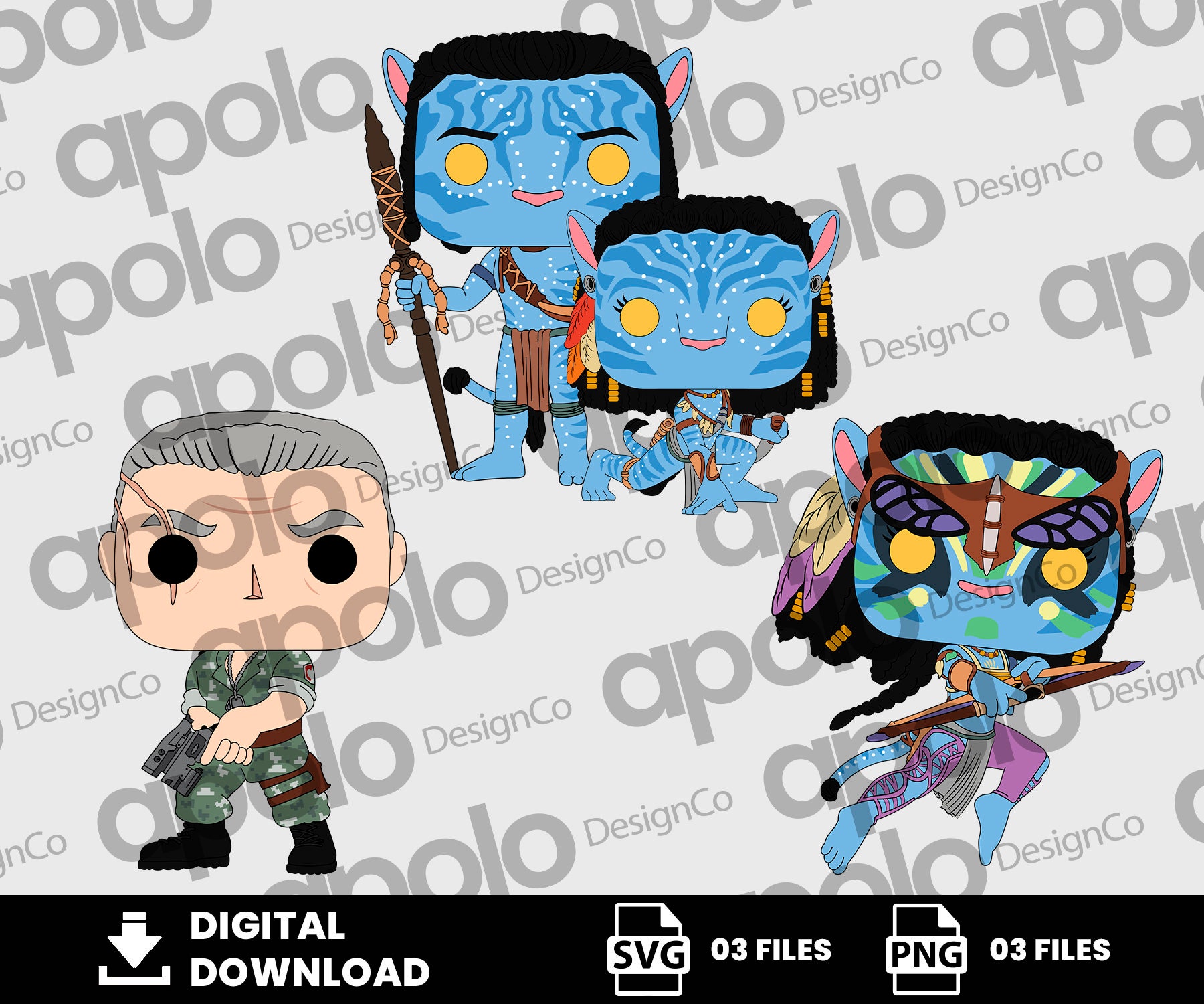 Clipart, Avatar Svg, Pandora Svg, Sully Svg, Movie Svg, Digital ...