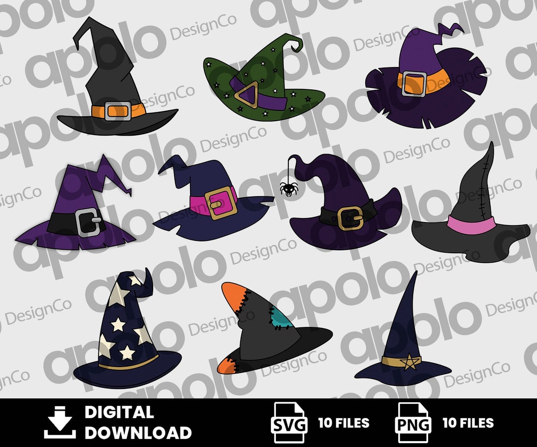 Clipart, Halloween Witch Hat Svg, Witch Hat Svg, Witch Hat Svg, Witch ...