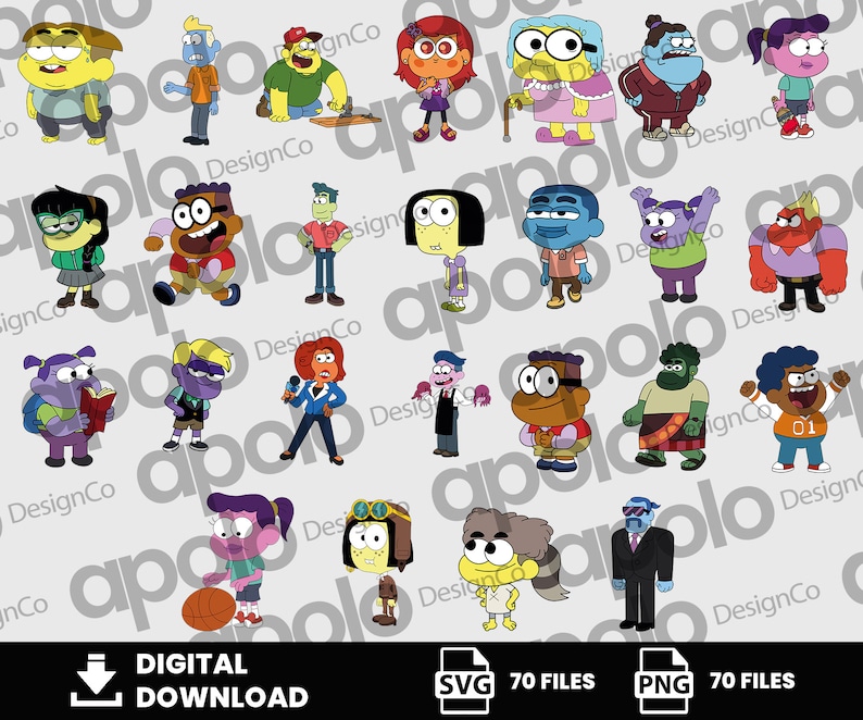 Clipart, Big City Greens Svg, Tilly Svg, Cricket Green Svg, Alice Green ...