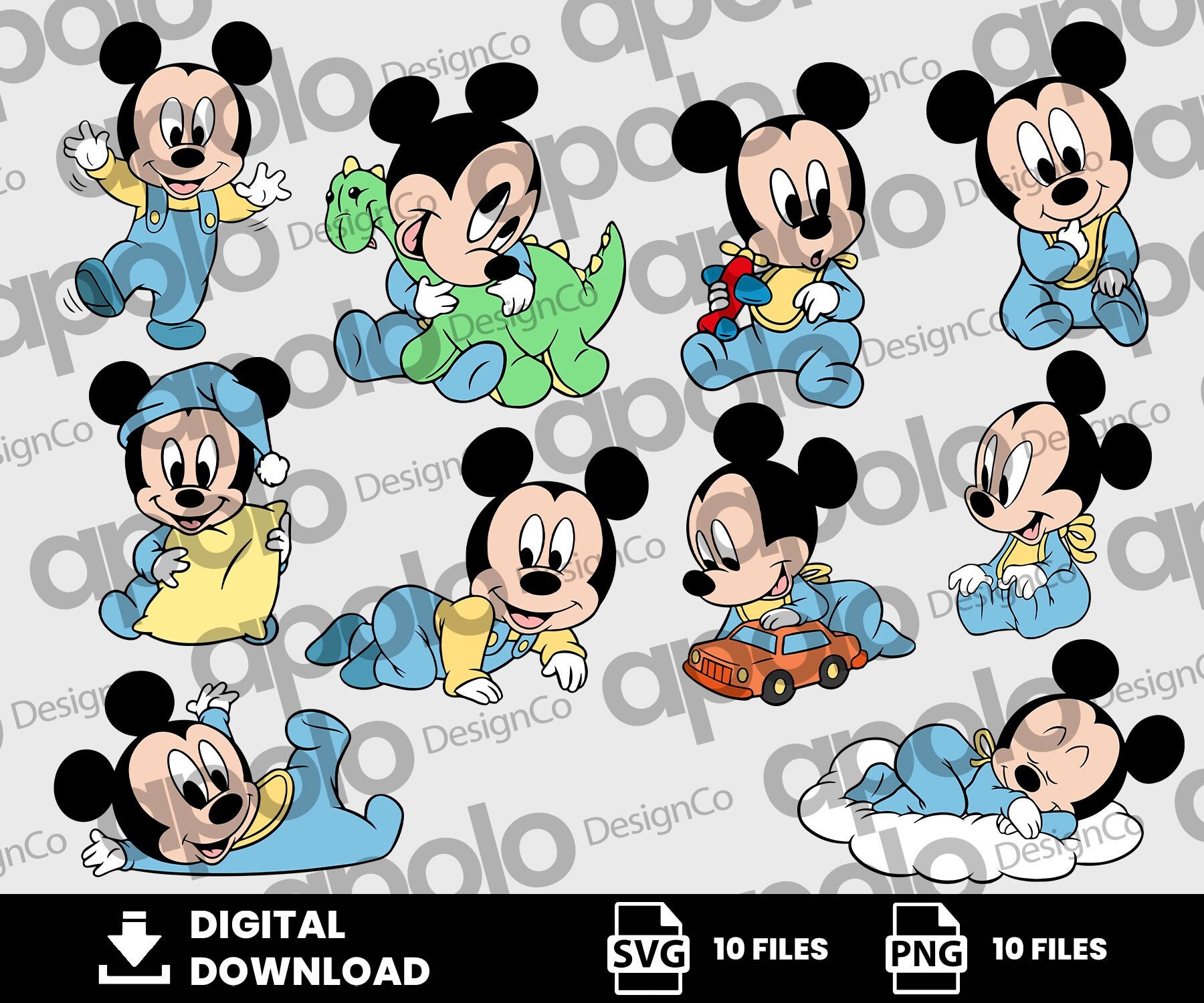 Clipart, Baby Shower, Baby Mickey Svg, Mickey Baby Svg, Mouse Svg ...
