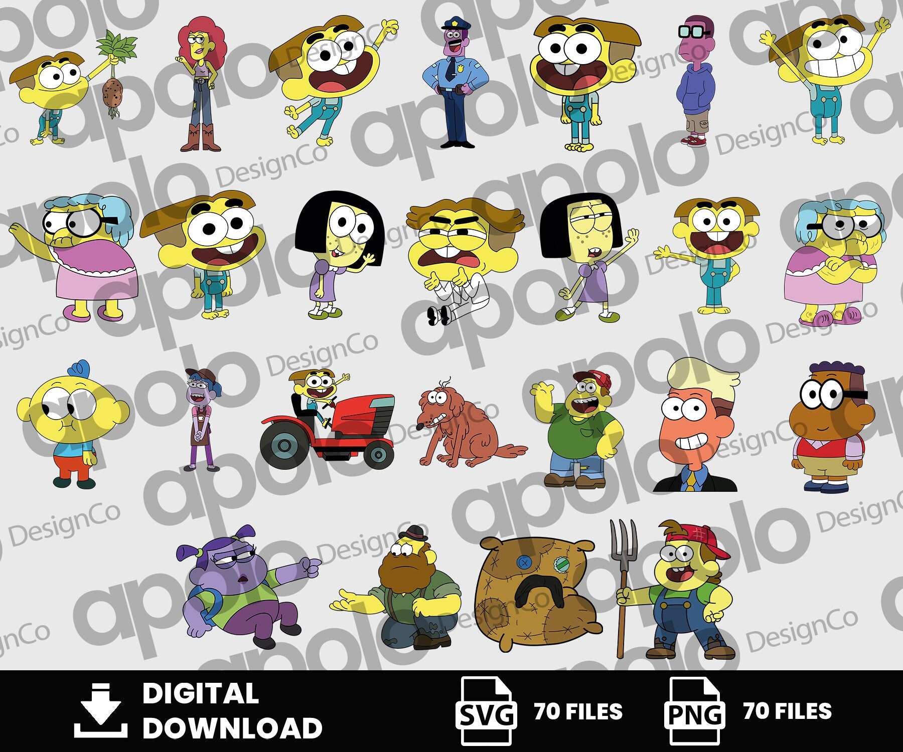 Clipart, Big City Greens Svg, Tilly Svg, Cricket Green Svg, Alice Green ...