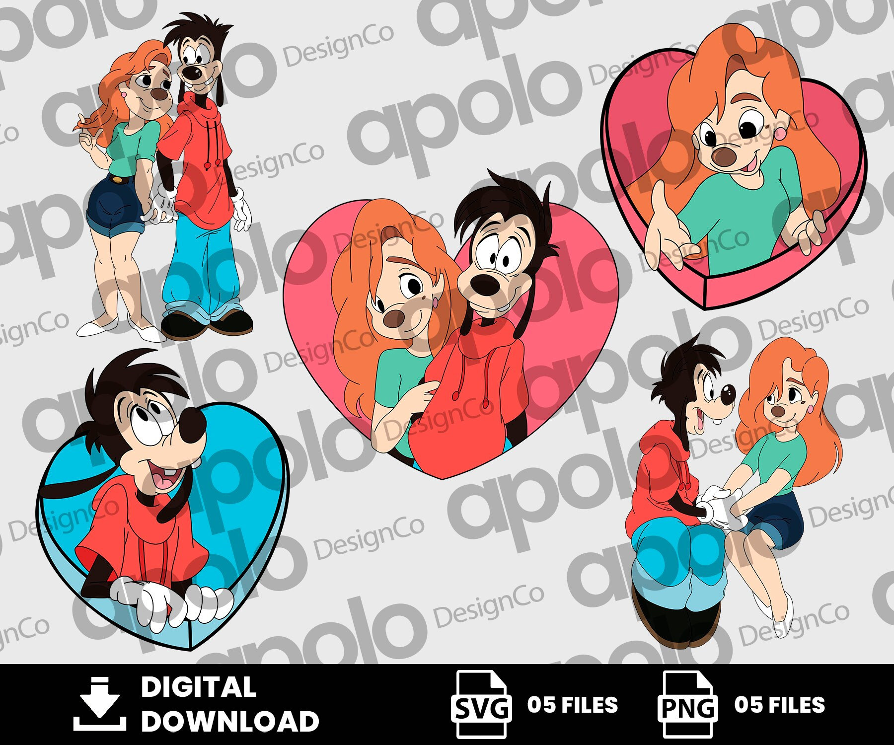 Clipart, Valentine's Day Svg, Max and Roxanne Svg, Love Svg, Digital ...