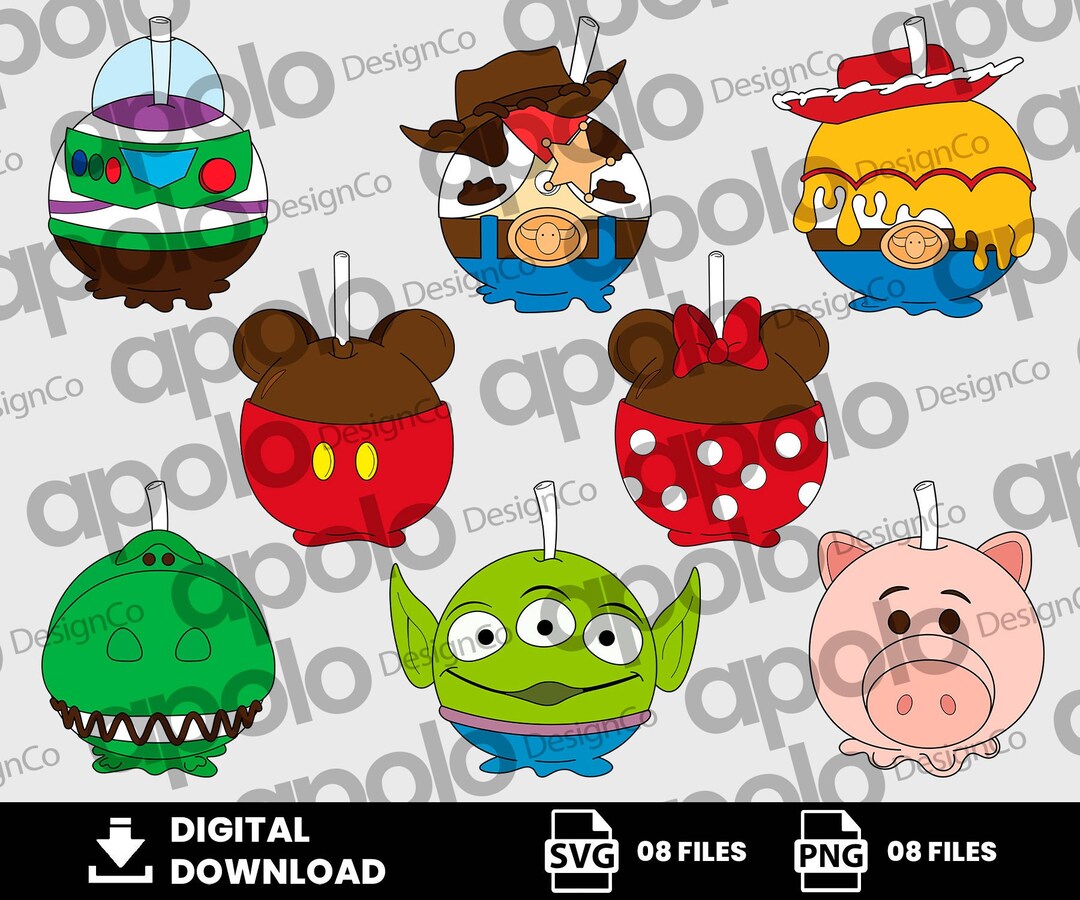 Clipart, Halloween Svg, Candy Apple Svg, Mickey Snack Svg, Mickey Candy ...
