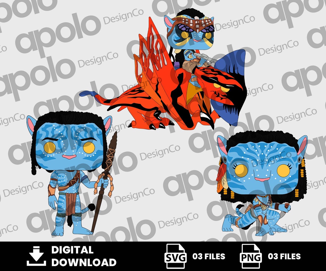 Clipart, Avatar Svg, Pandora Svg, Sully Svg, Movie Svg, Digital ...