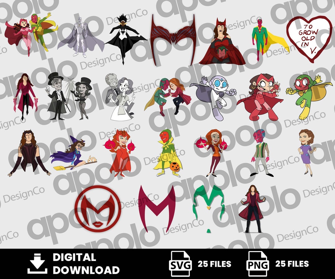 Clipart, Superhero Svg, Wandavision Svg, Villains Svg, Wanda Svg ...