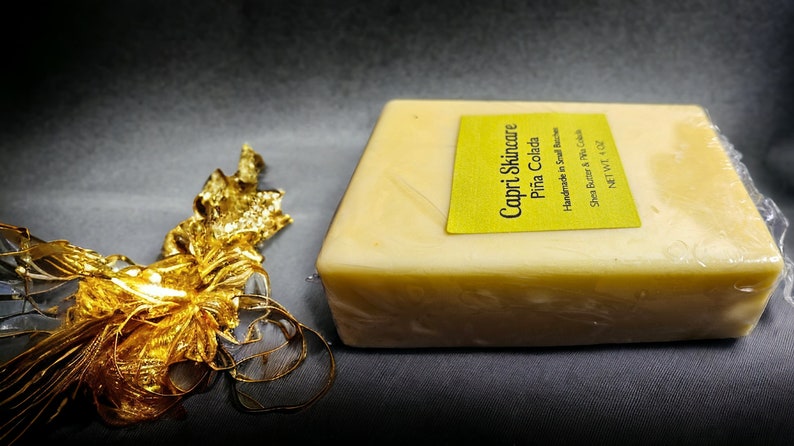 Pina Colada triple Butter Bar Soap, Shea Butter, Cocoa Butter, and Mango Butter, Natural Soap ...