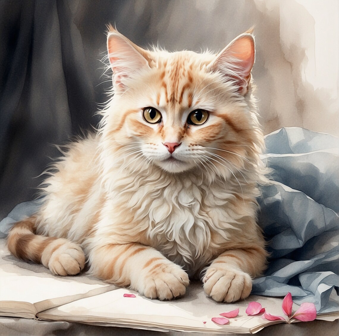 Two Cute Cats in Digital Form for Print #11 - Etsy