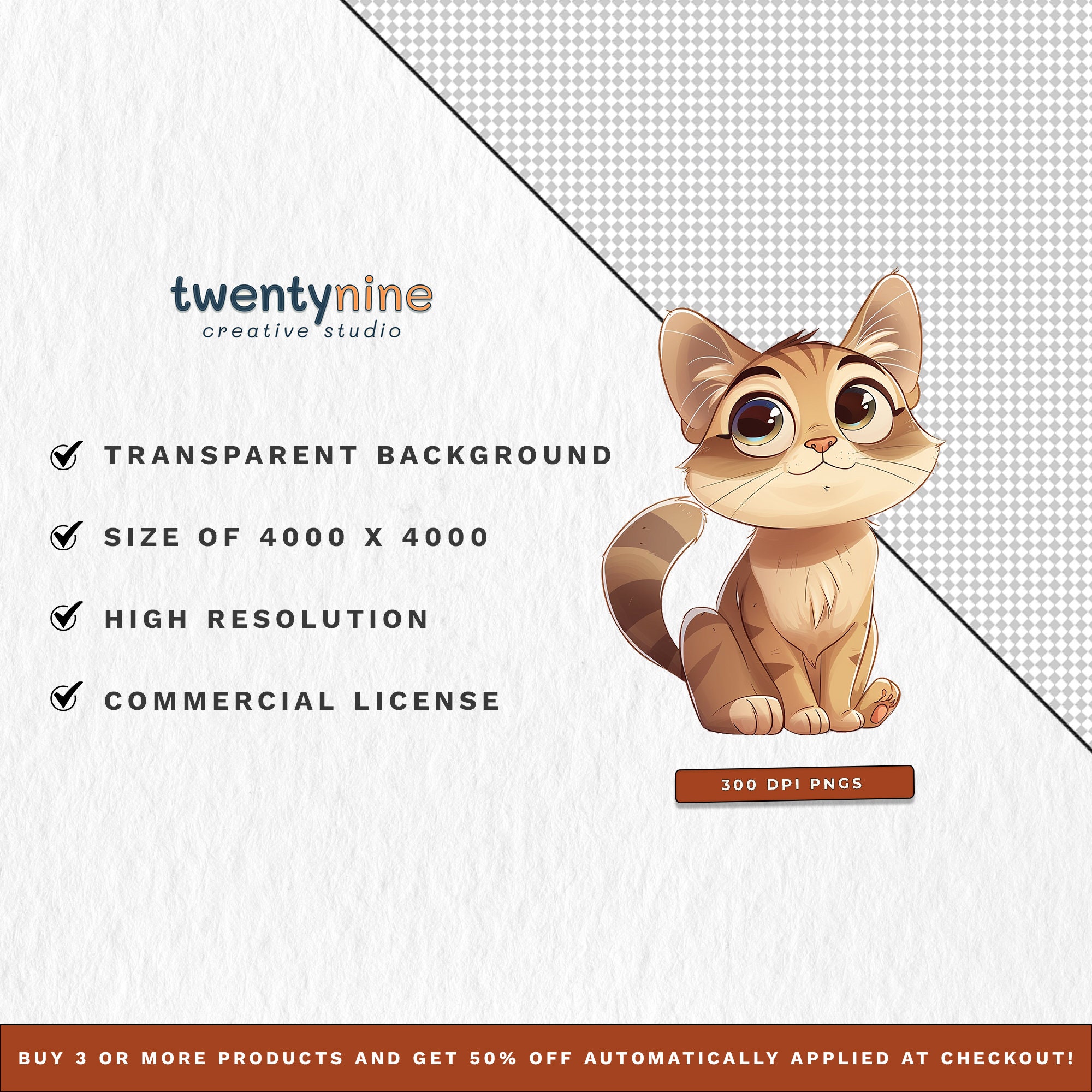 18 Happy Cats Clipart Bundle, Cute Cat PNG, Cartoon Cat Clip Art, Cute ...