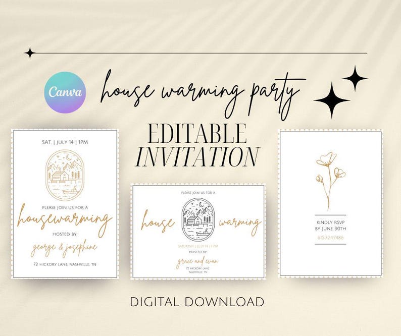 Editable House Warming Invitation, House Warming Party, Housewarming ...